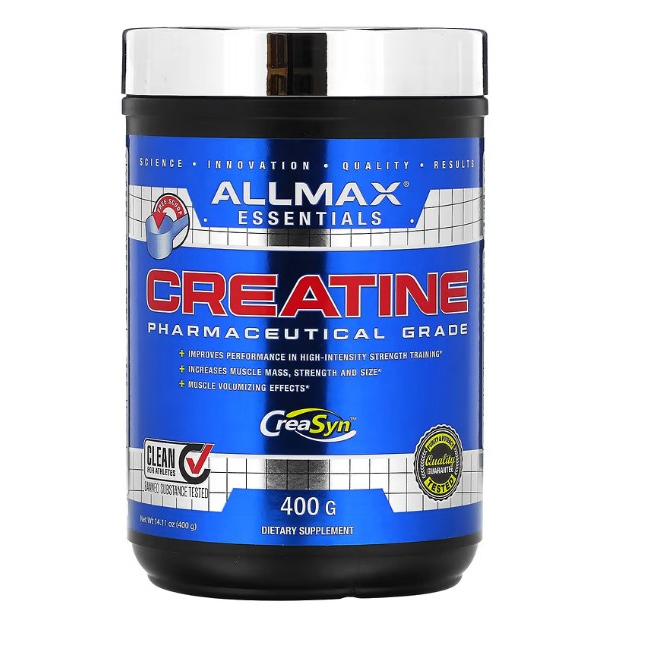 Allmax Creatine Monohydrate CreaSyn Pharmaceutical Grade 400g 5g/Serving | Shopee Singapore