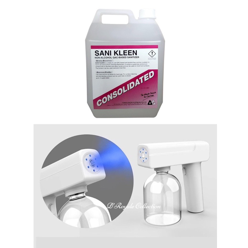 🔥Ready Stocks🔥Sani Kleen Disinfectant Cleaner Liquid 5L/ QAC Safe Ready Use | Shopee Singapore