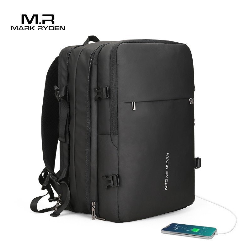 MARK RYDEN Expandable Travel Men Backpack with USB port Bag Fits 17 ...