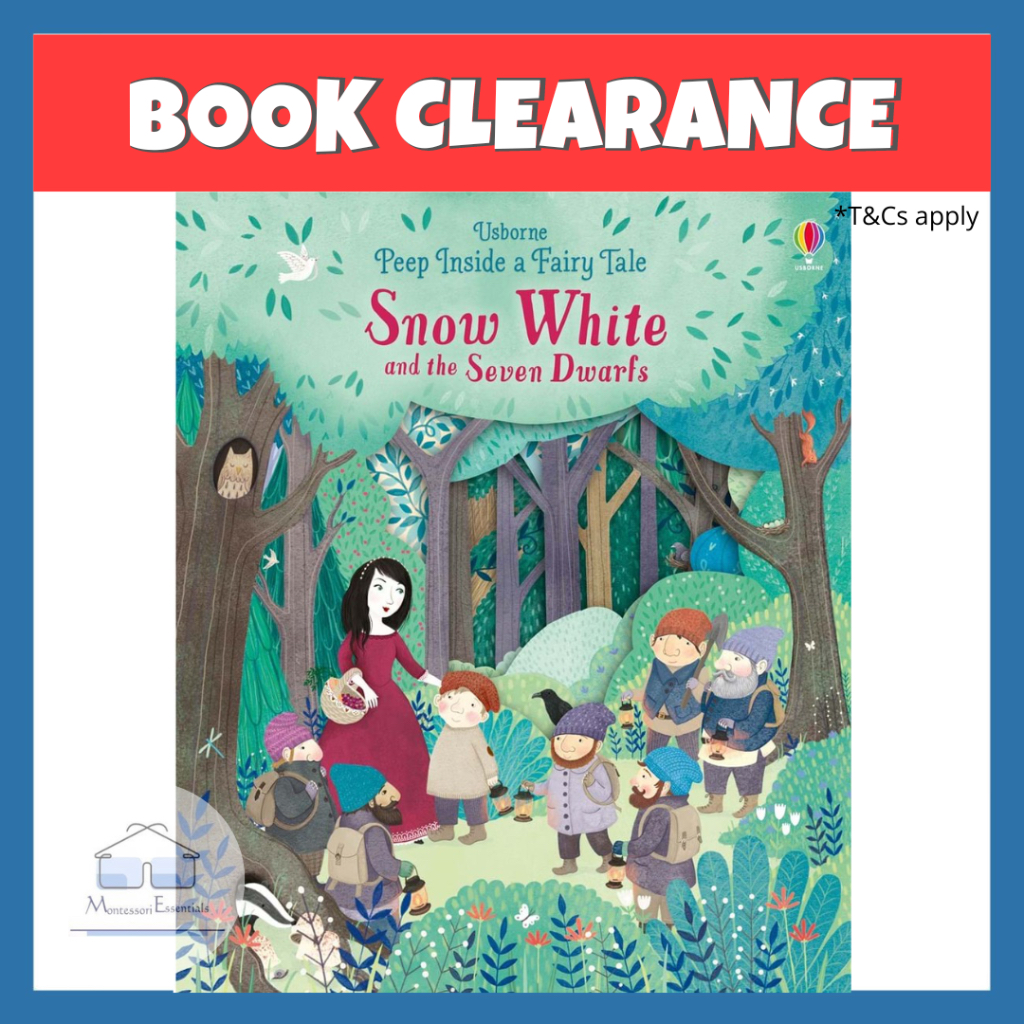 (Snow White & The Seven Dwarfs) Usborne Peep Inside Children Hardcover ...