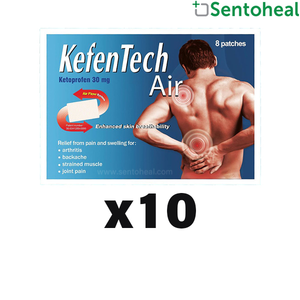 KefenTech Air plasters 8pcs [BUNDLE OF 5] - Pain relief patches from ...