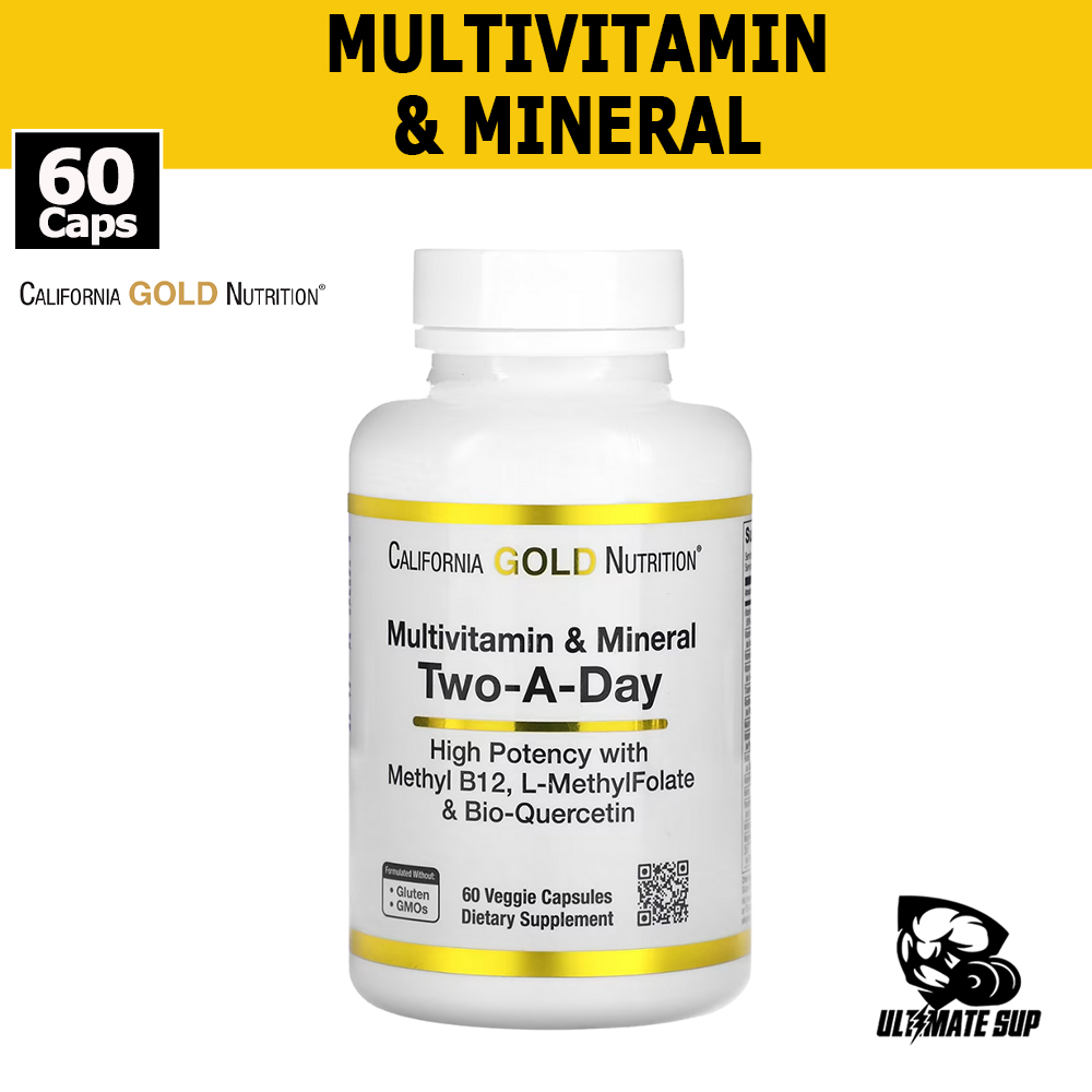 California Gold Nutrition, Multivitamin and Mineral, Two-A-Day, Vitamin ...