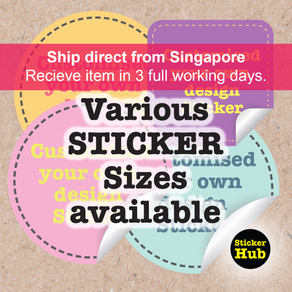 Customised Sticker Label Printing - various sizes | Shopee Singapore