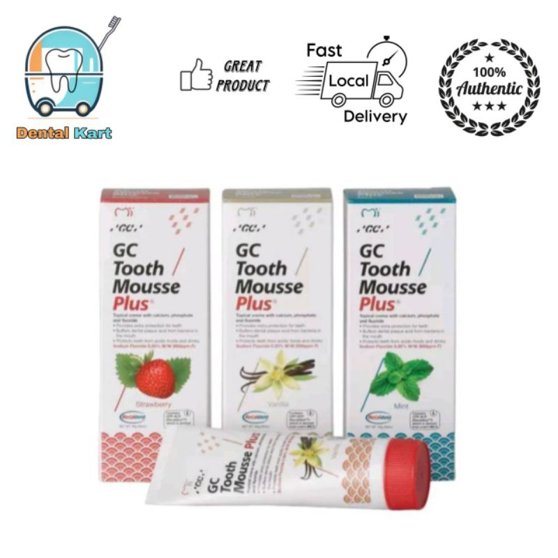 GC Tooth Mousse Plus 40g with Extra Milk Protein | Shopee Singapore
