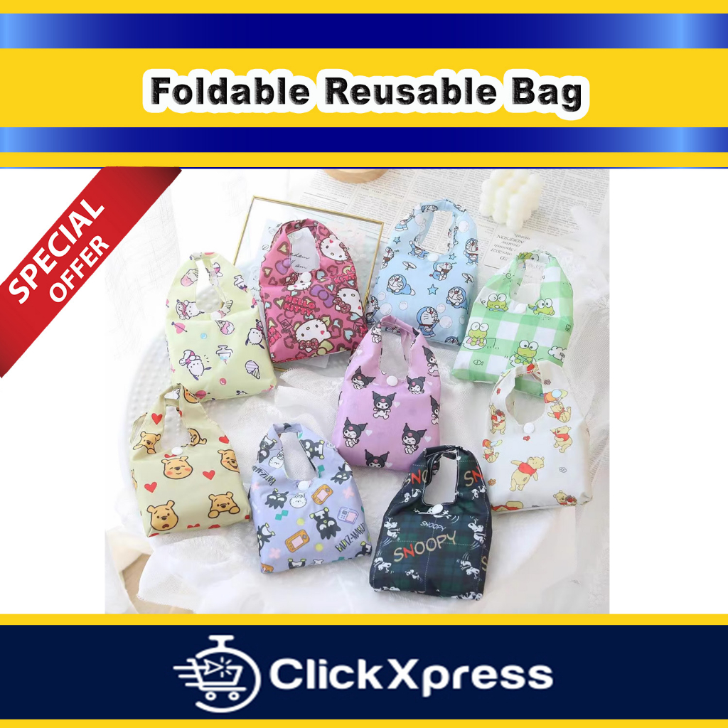 Reusable Foldable Shopping Bags/Waterproof/Large/Lunch bag/School Bag ...