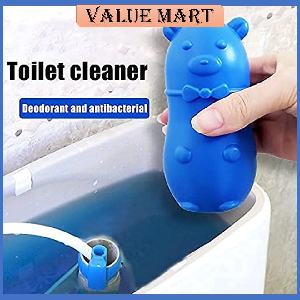 Bear Blue Bubble Toilet Cleaner Deodorant Block Chamber | Shopee Singapore