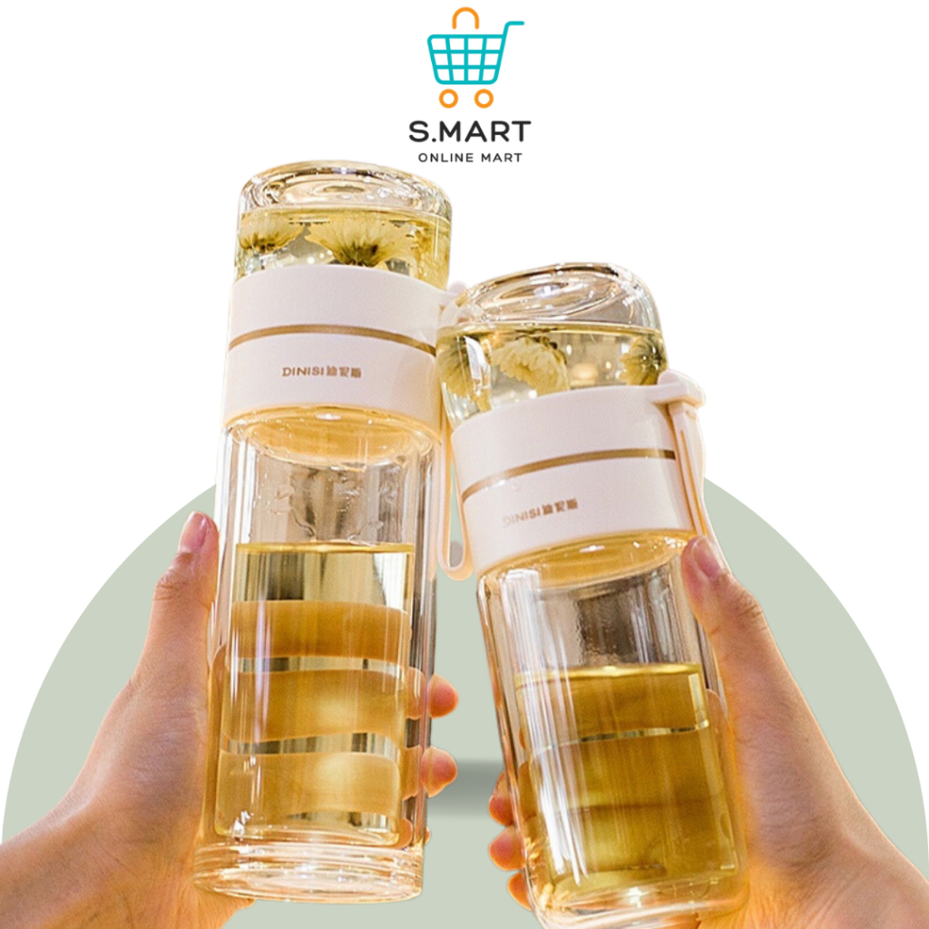 Double Layer Heat Resistant Glass Cup Tea Water Separation Tea Maker's ...