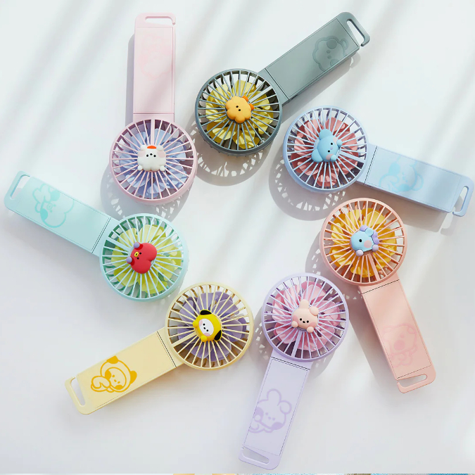 [BTS] BT21 minini Dual Blade Handy Fan Portable Fan (Official Authentic ...