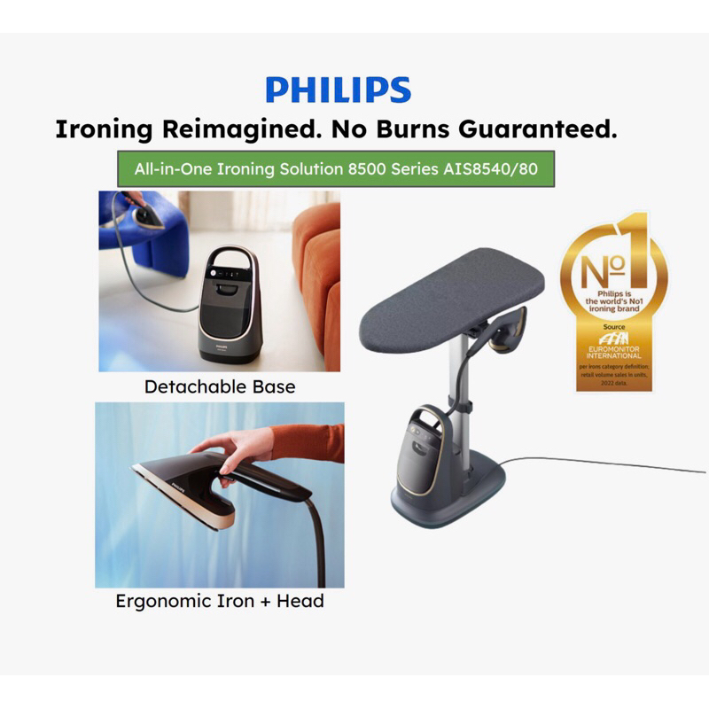Philips AIS8540 | AIS8540/80 All-in-One Ironing Solutions Garment ...