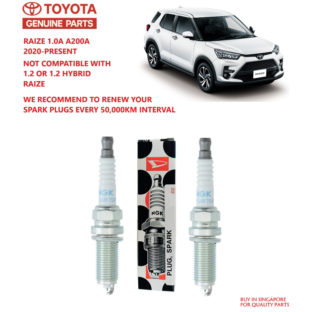 TOYOTA RAIZE 1.0L 2020-PRESENT GENUINE SPARK PLUGS X3 | Shopee Singapore