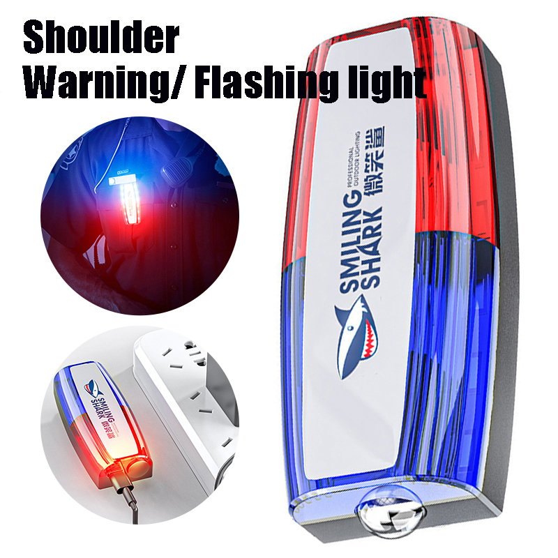【SG】LED Shoulder Light for Emergency Safety Warning Strobe Clip Lamp ...