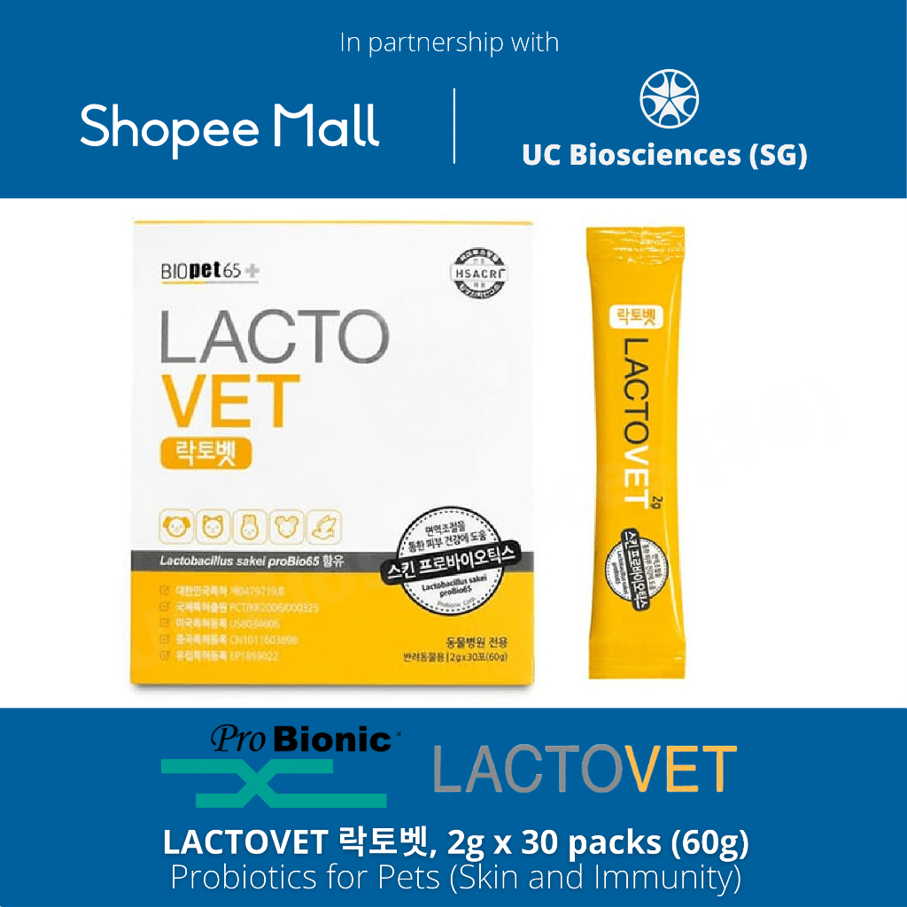 LACTOVET 락토벳, 30 sachets/box - Probiotics for Pets (Skin and Immunity ...