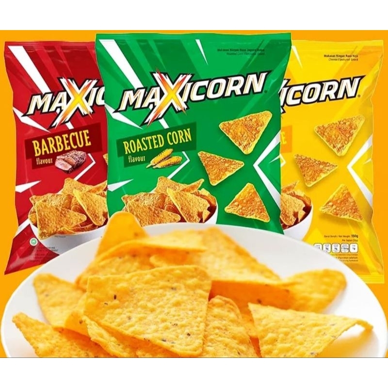 【Ready Stocks】Maxicorn Nacho Cheese/BBQ/Roasted Corn Flavoured Nachos ...