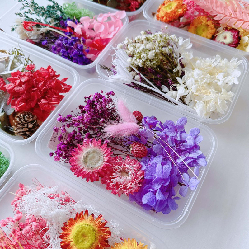 🇸🇬🇸🇬🇸🇬[SG] In stock Dried Flower Box Set | Preserved Mixed Flowers ...