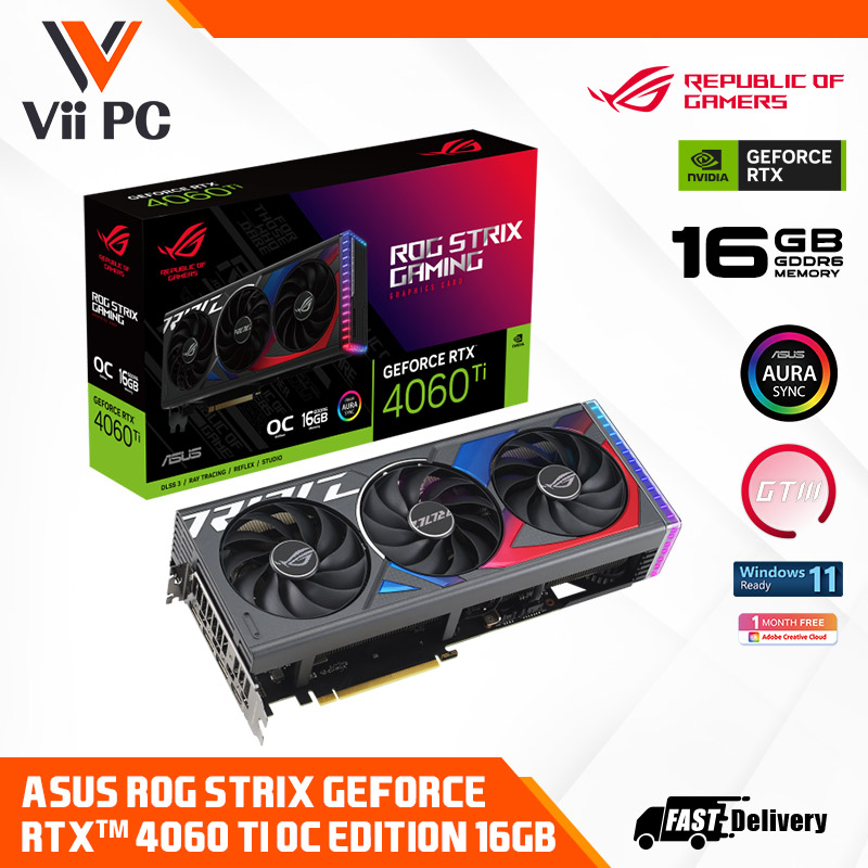 ASUS ROG Strix GeForce RTX™ 4060 Ti / RTX4060 TI/ RTX 4060TI/ OC ...