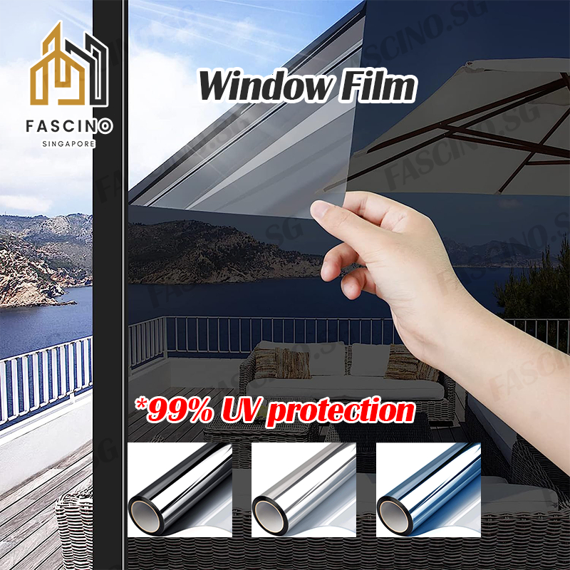 【SG】1*1.5M Window Film Anti-peeping Stickers Blackout UV Protection ...