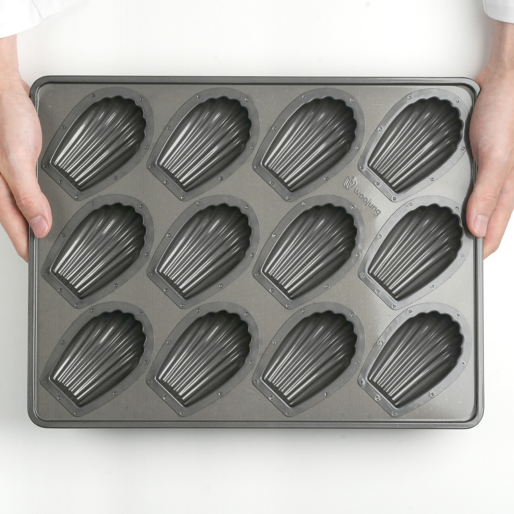 [Korea] Silicone Coated Non-Stick DEEP Madeleine Pan Mould 12 Cavity ...