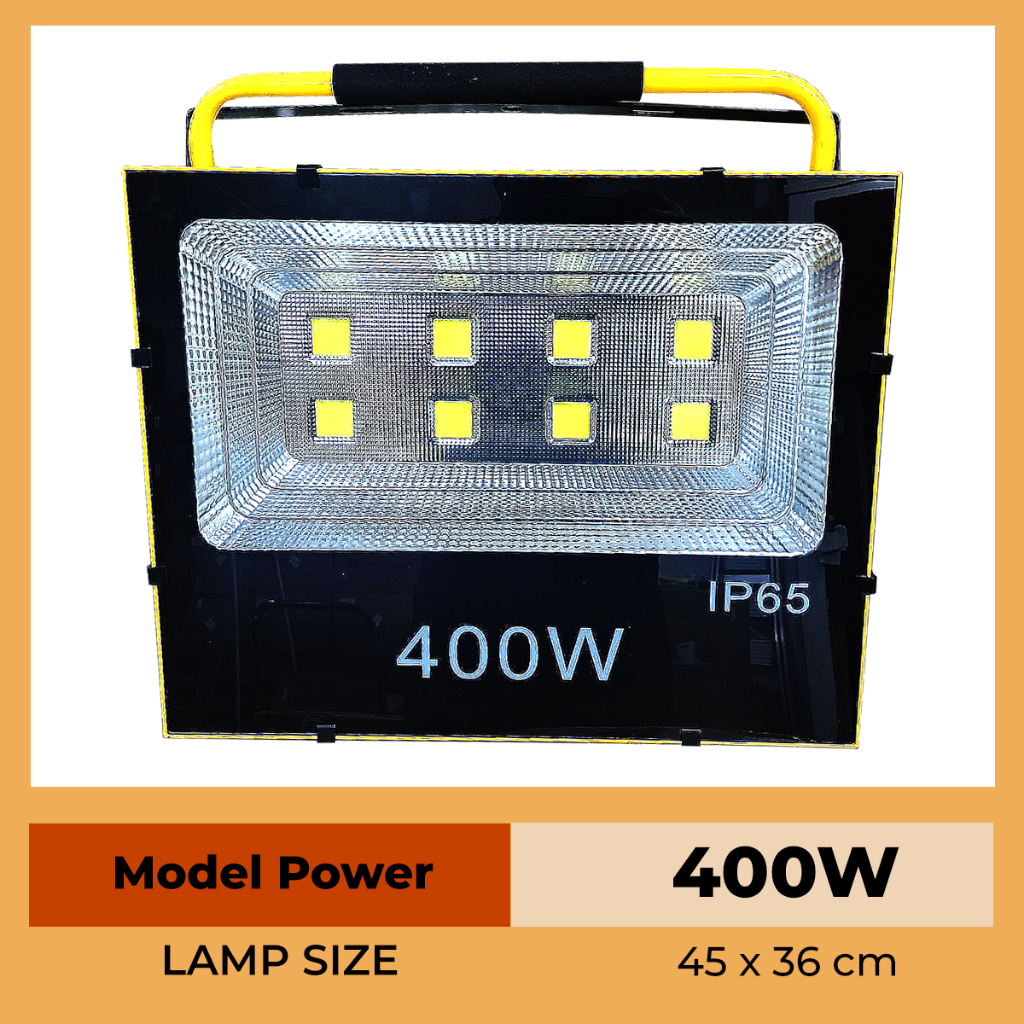[SG SELLER] 10W/20W/30W/50W/100W/150W/ 200W/ 400W Yellow and casing led rechargeable flood spot ...