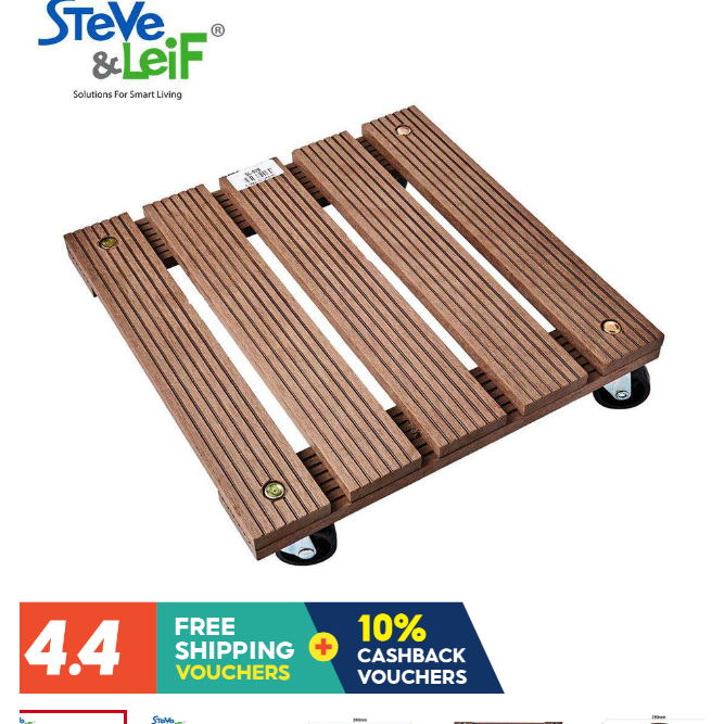 Steve & Leif Gardening Plant Trolley For Flower Pot (Square/Round ...
