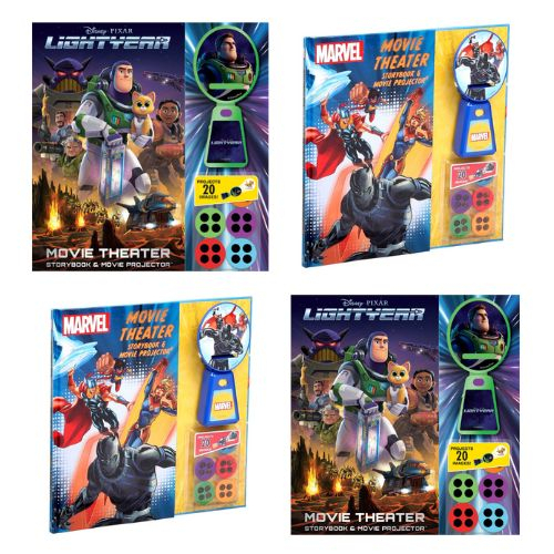 Movie Theater Story Book And Movie Projector : Pixar Lightyear/Marvel ...
