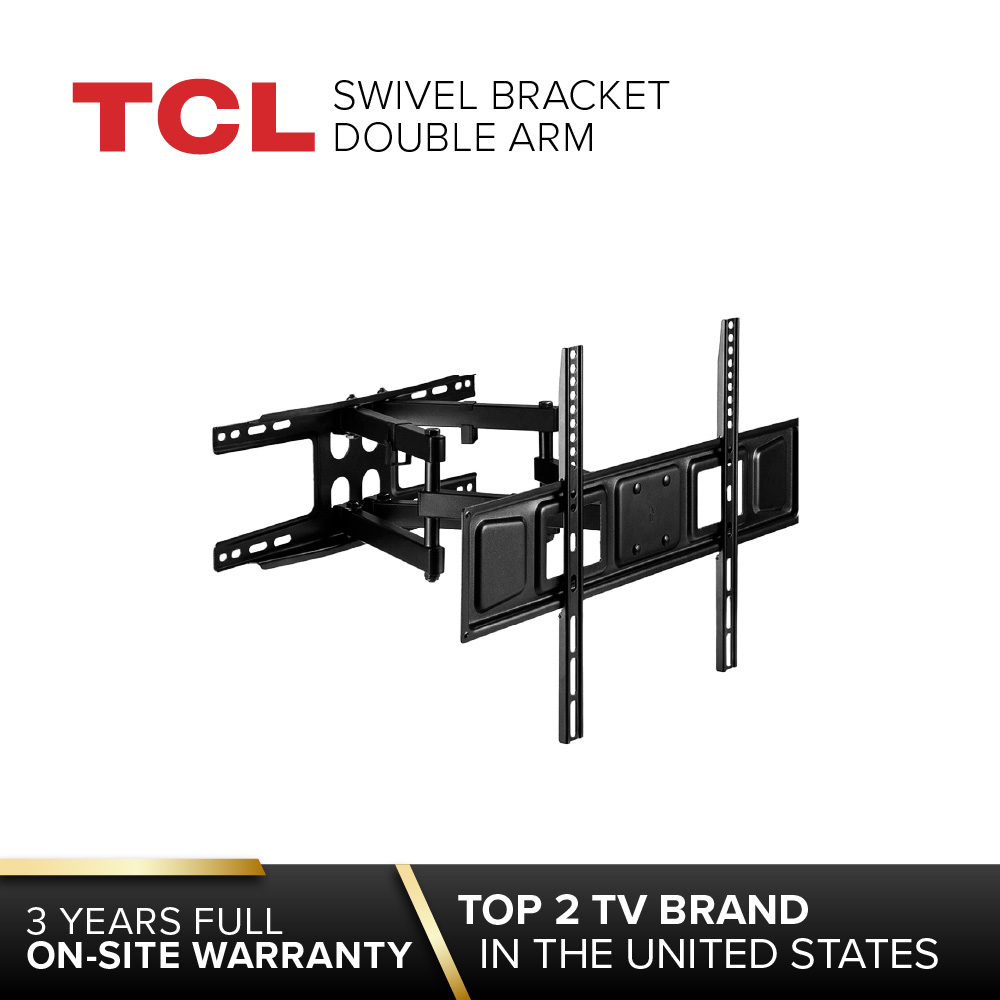 TCL - 55" to 85" Swivel Bracket Wall Mount Installation (Double Arm ...