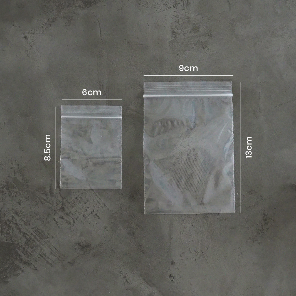 [SG Stock] Transparent Zipper Bag 6 x 8.5cm, 9 x 13cm (10pcs) | Shopee ...