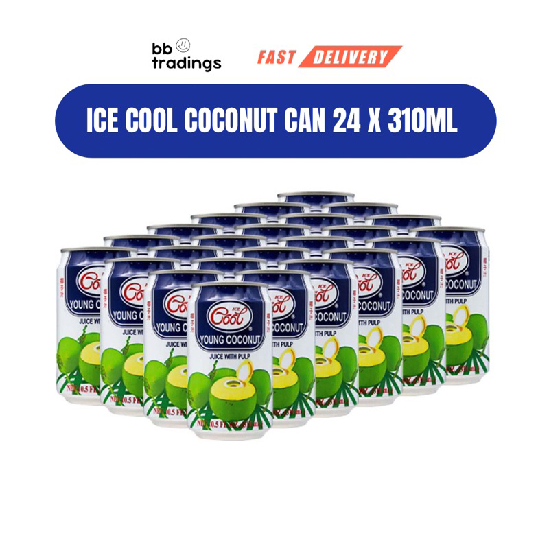 Ice Cool Coconut Juice Drink Can (24 x 310ml) | Shopee Singapore