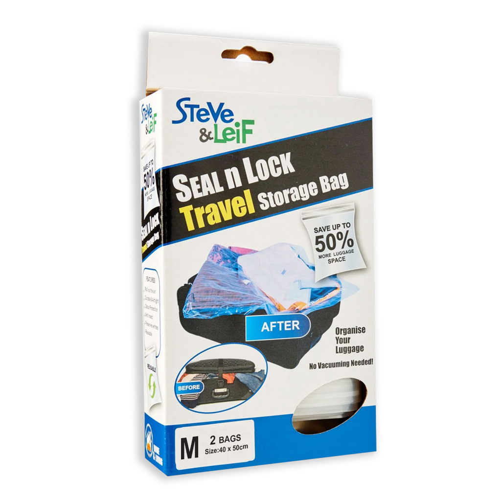 Steve & Leif Seal N Lock Travel Organizer Clothes Storage Bag (Medium ...