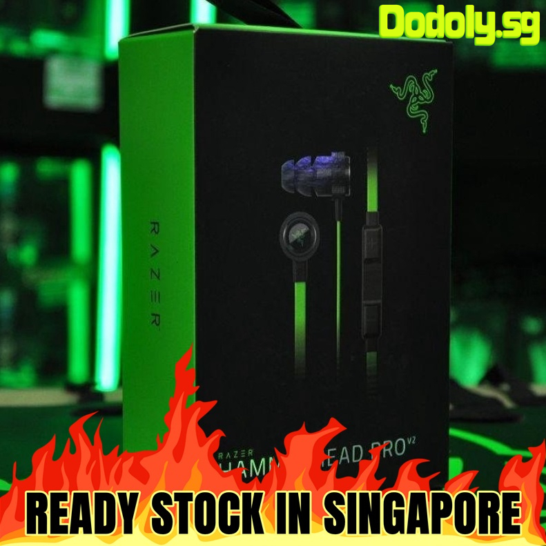 Razer Hammerhead Pro V2 In Ear Gaming Headphones Earbud with Mic (Audio ...