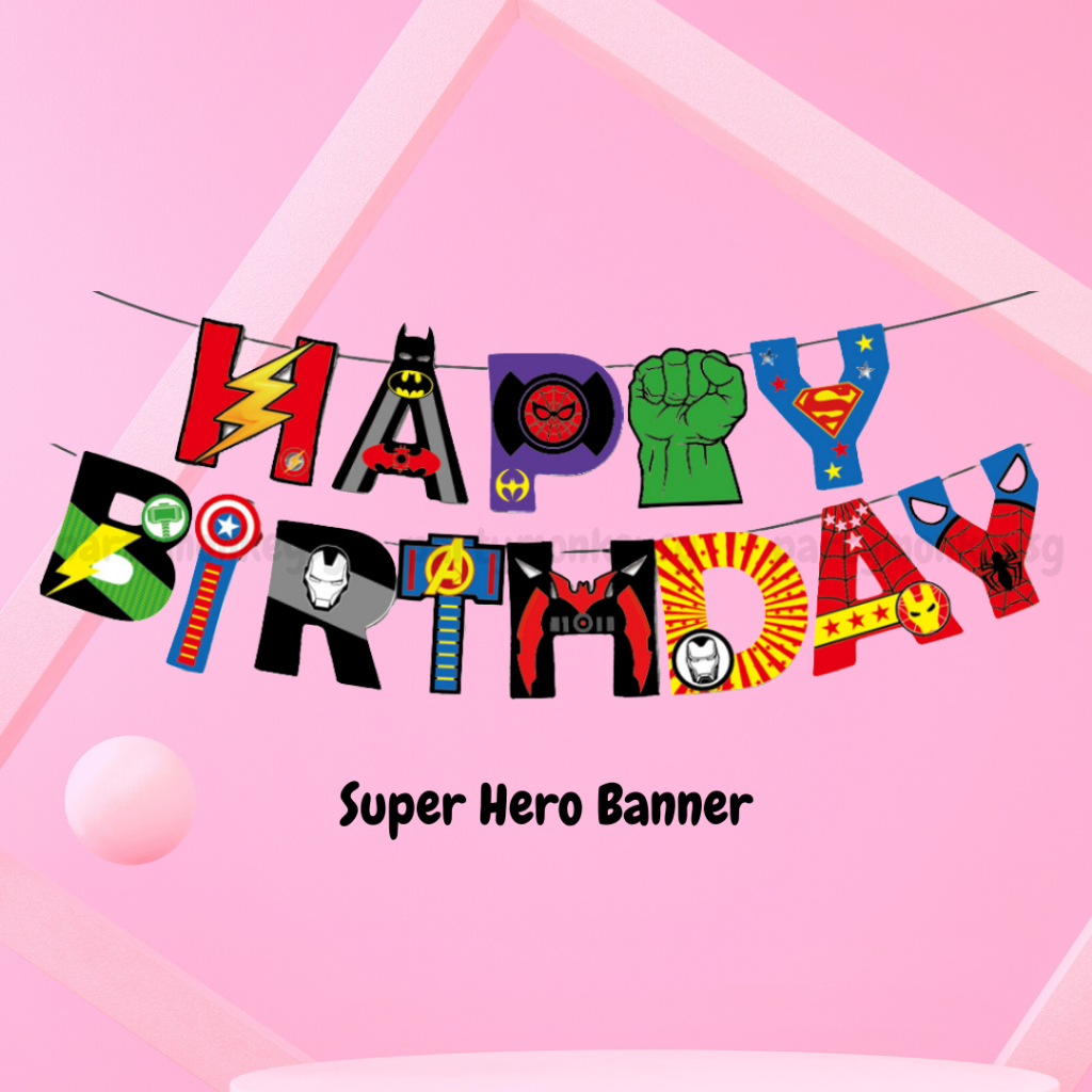 [SG Instock] Happy Birthday Banner Garland Party Bunting Happy birthday ...