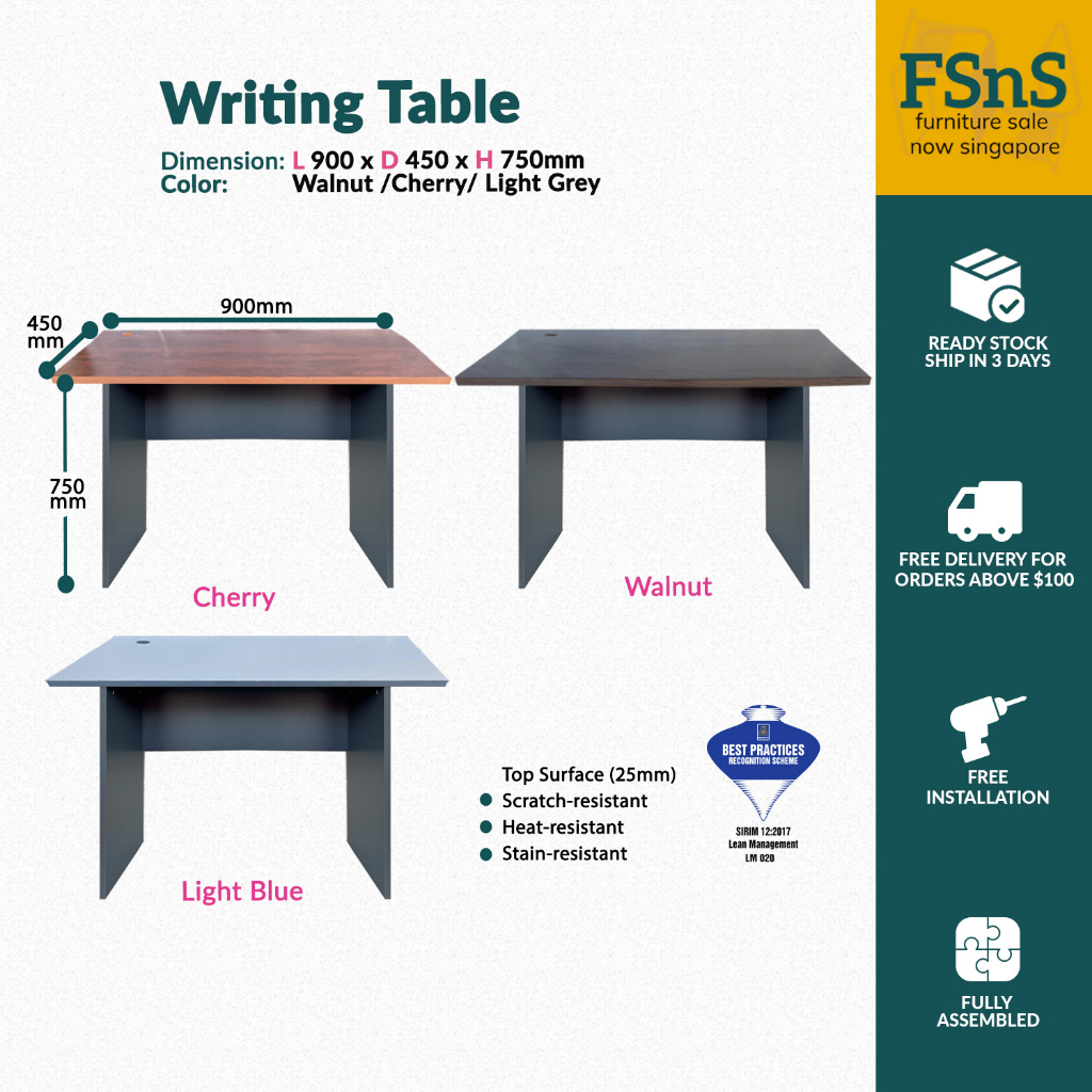 SG Ready Stock Simple Desk / Computer Table / Office Table KTP3616 ...