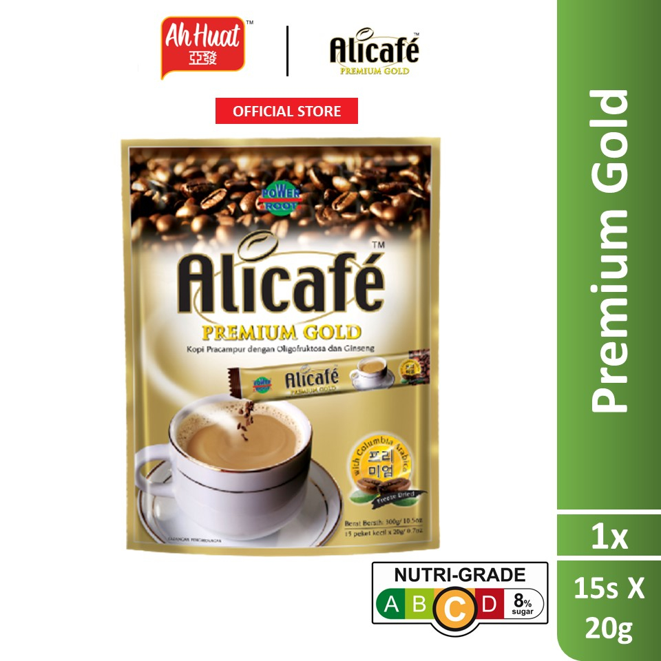 Alicafe Premium Gold Coffee (20g X 15 Sachets) | Shopee Singapore