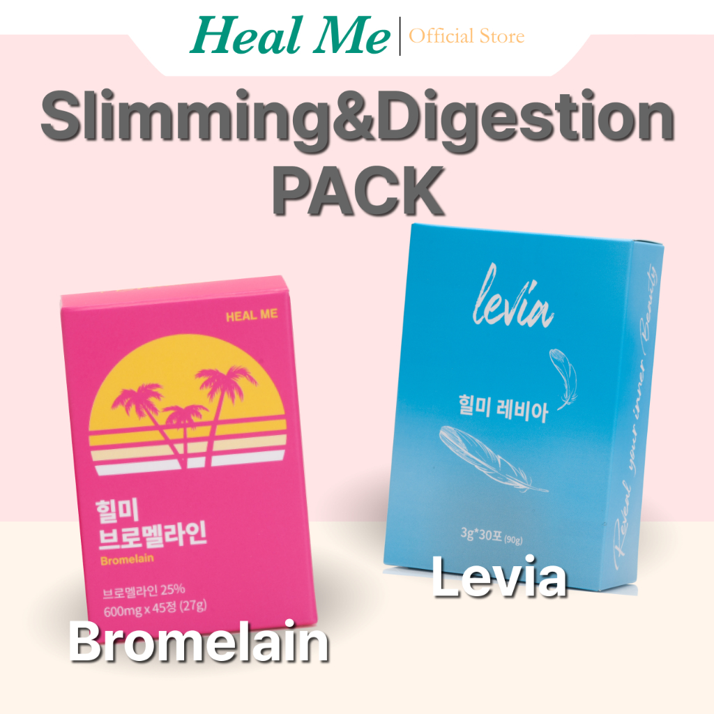 [Bundle Pack]Heal me bromelain X Heal me Levia, slimming&digestion pack ...