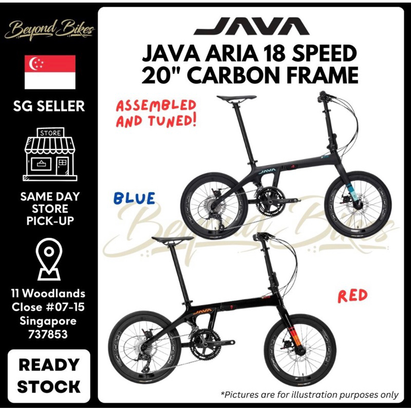 JAVA ARIA 18 Speed 20" Carbon Frame | Shopee Singapore