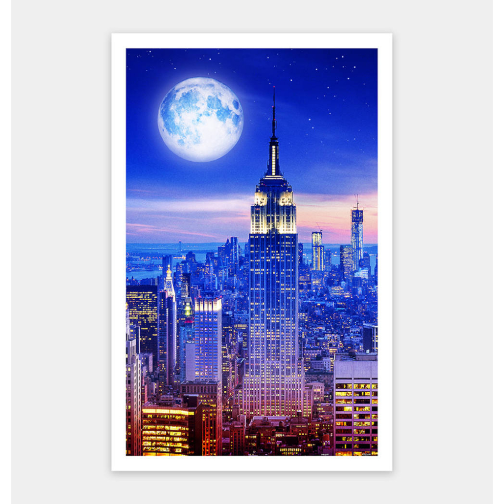 Pintoo Jigsaw Puzzle 1000 pcs H2653: Moon Night Series - Empire State Building | Shopee Singapore