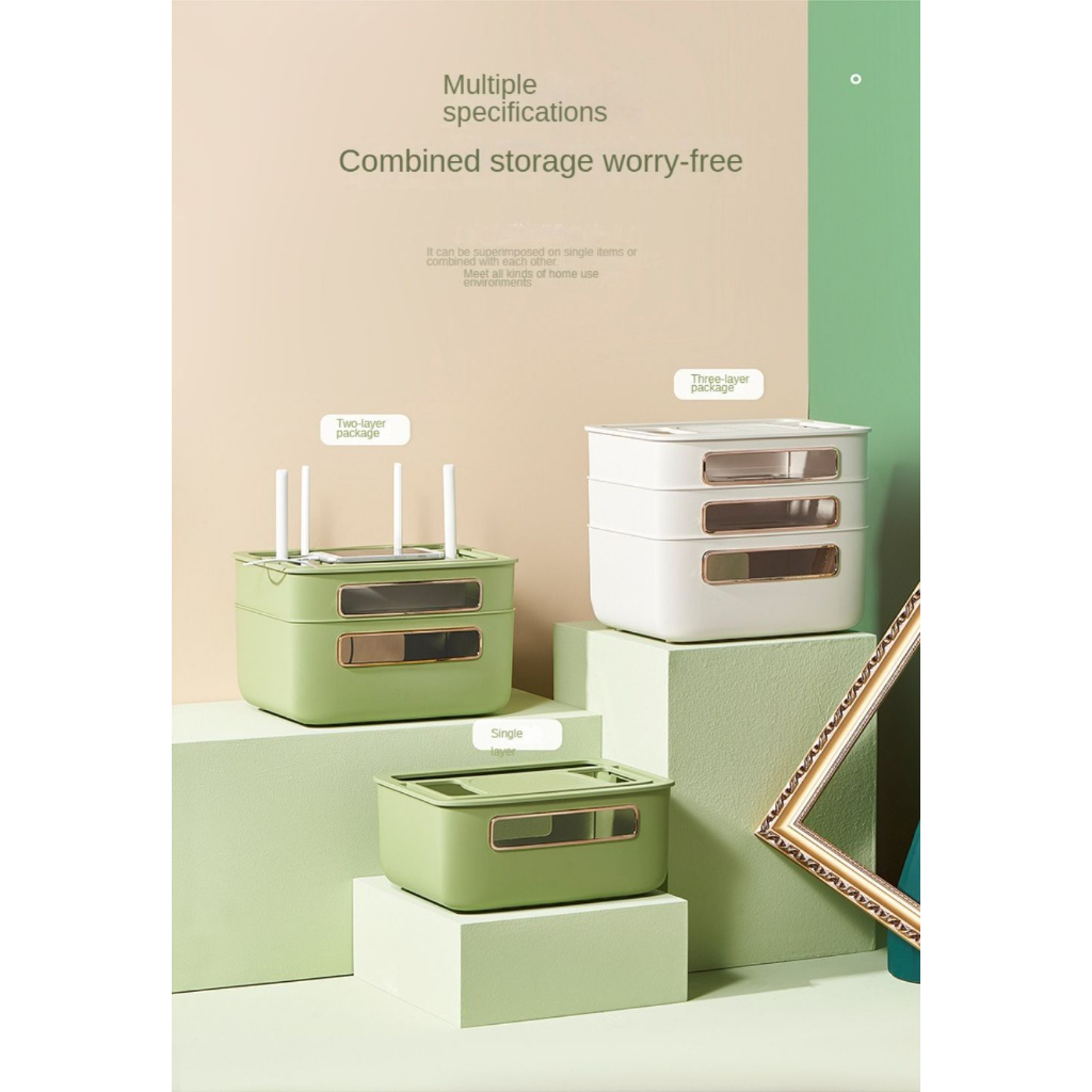 WiFi Router Storage Box Wire TV Set Top Box Shelf Socket Optical Cat ...