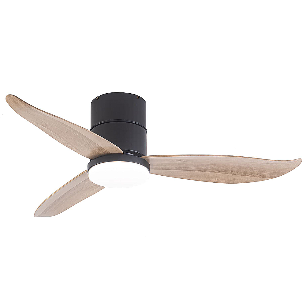 Fanco Rito 3 Hugger Ceiling Fan with 24W 3 Tone LED Light Kit and ...