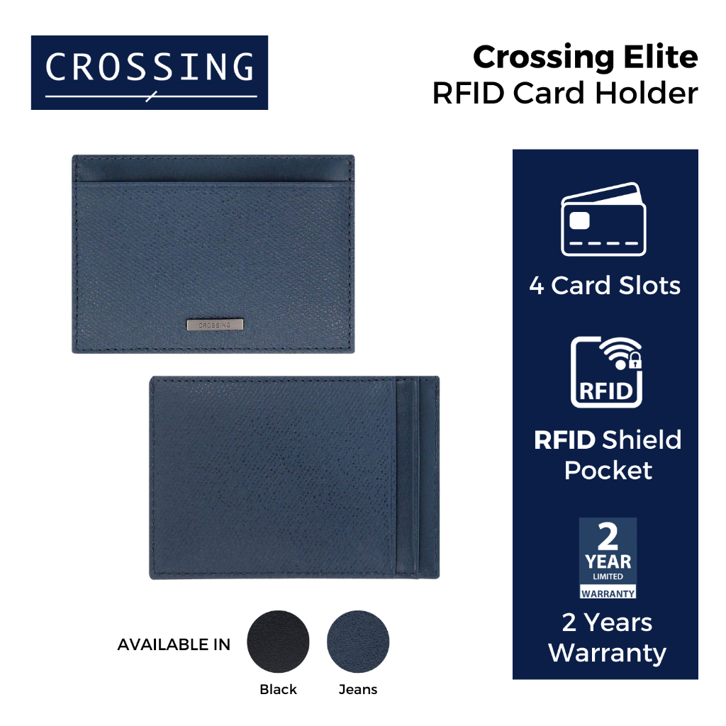 Crossing Elite Card Holder With Vertical Card Slots RFID | Shopee Singapore