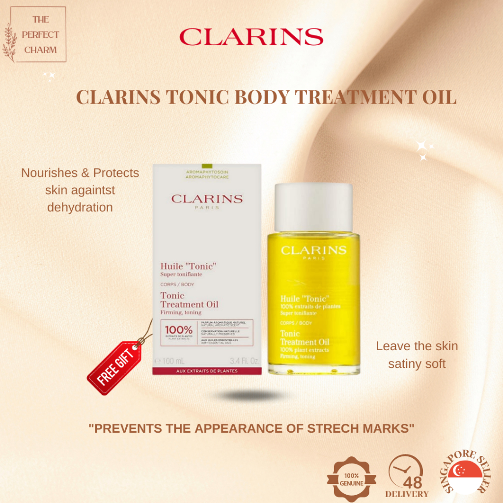 Clearance SG | Exp 2027 Clarins Body Tonic Treatment Oil 100ml Anti ...