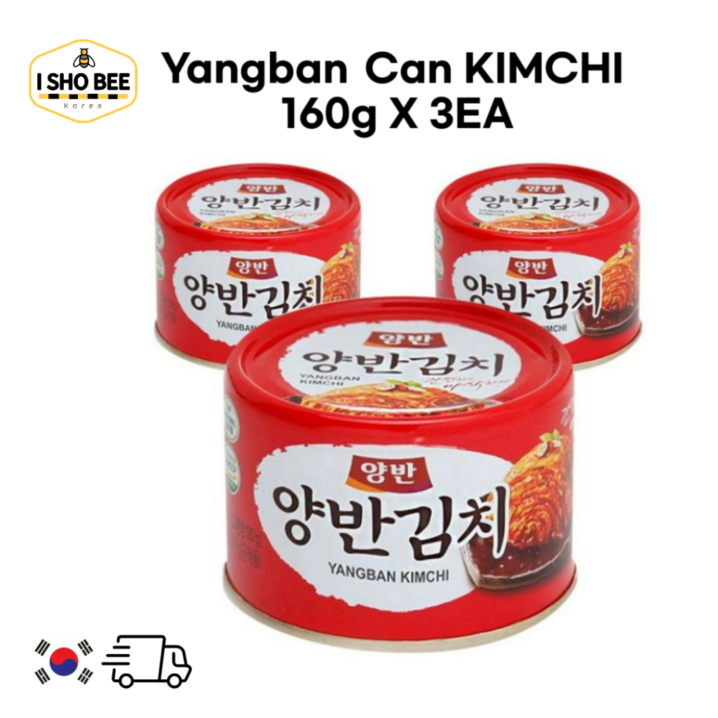 [ISHOBEE] Yangban Can KIMCHI 160g X 3EA | Shopee Singapore