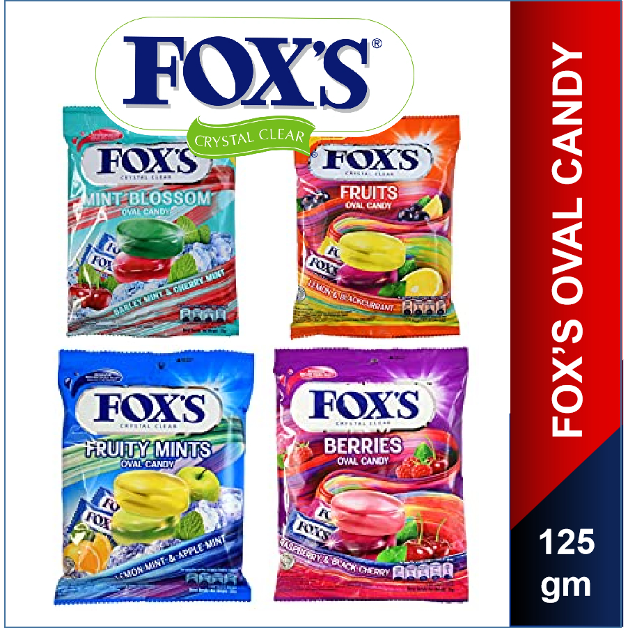 Fox's Candy Crystal Clear Fruits/ Minty Blossom / Fruits Mints/Berries ...