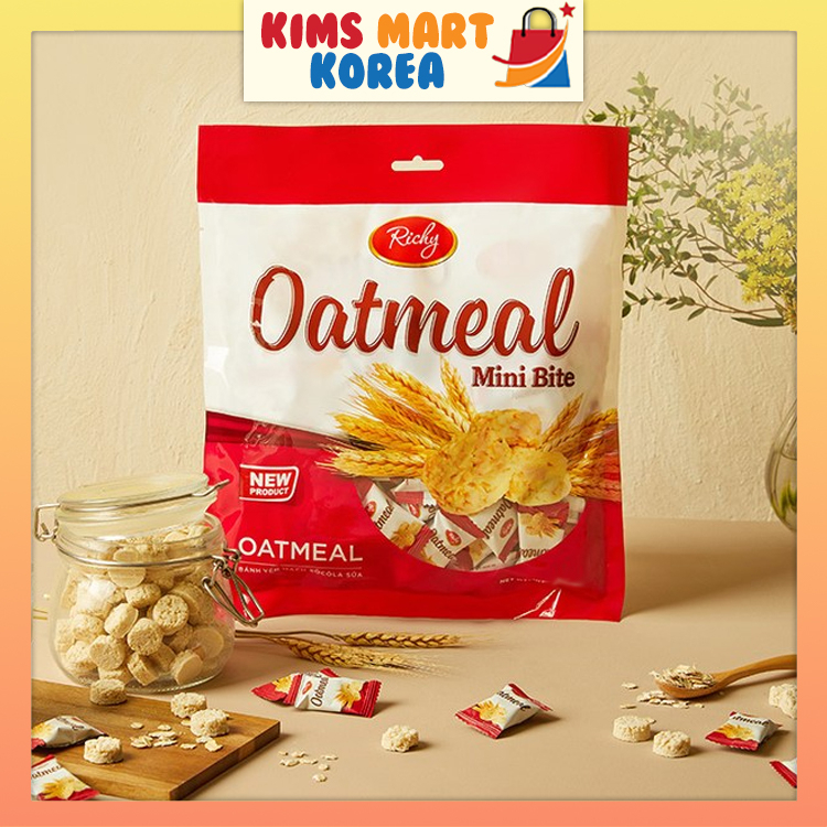 Richy Oatmeal & Milk Mini Bite Snack Breakfast Cereal Mini Bar from ...