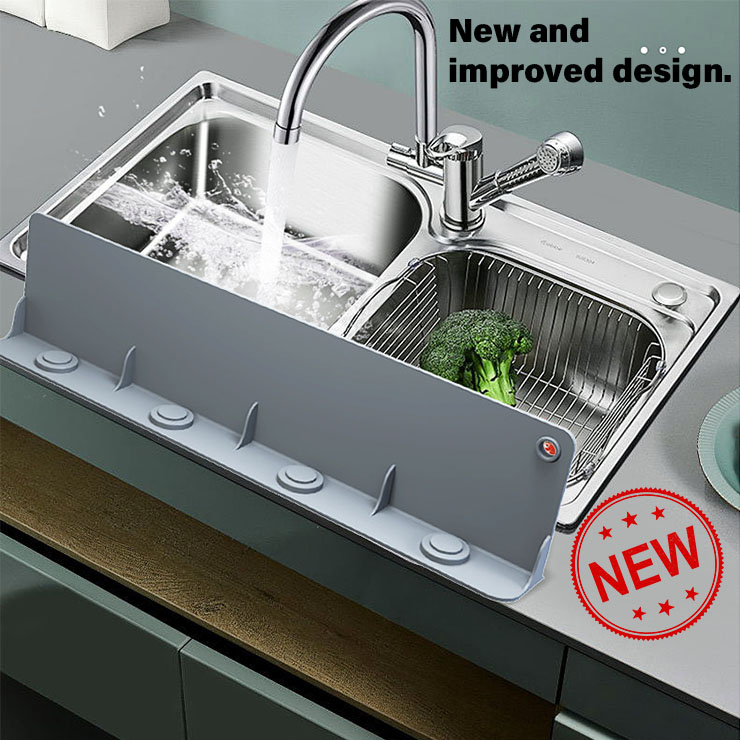 Improved Splash Guard Barrier, Sink guard, Sink Board, Countertop Guard ...