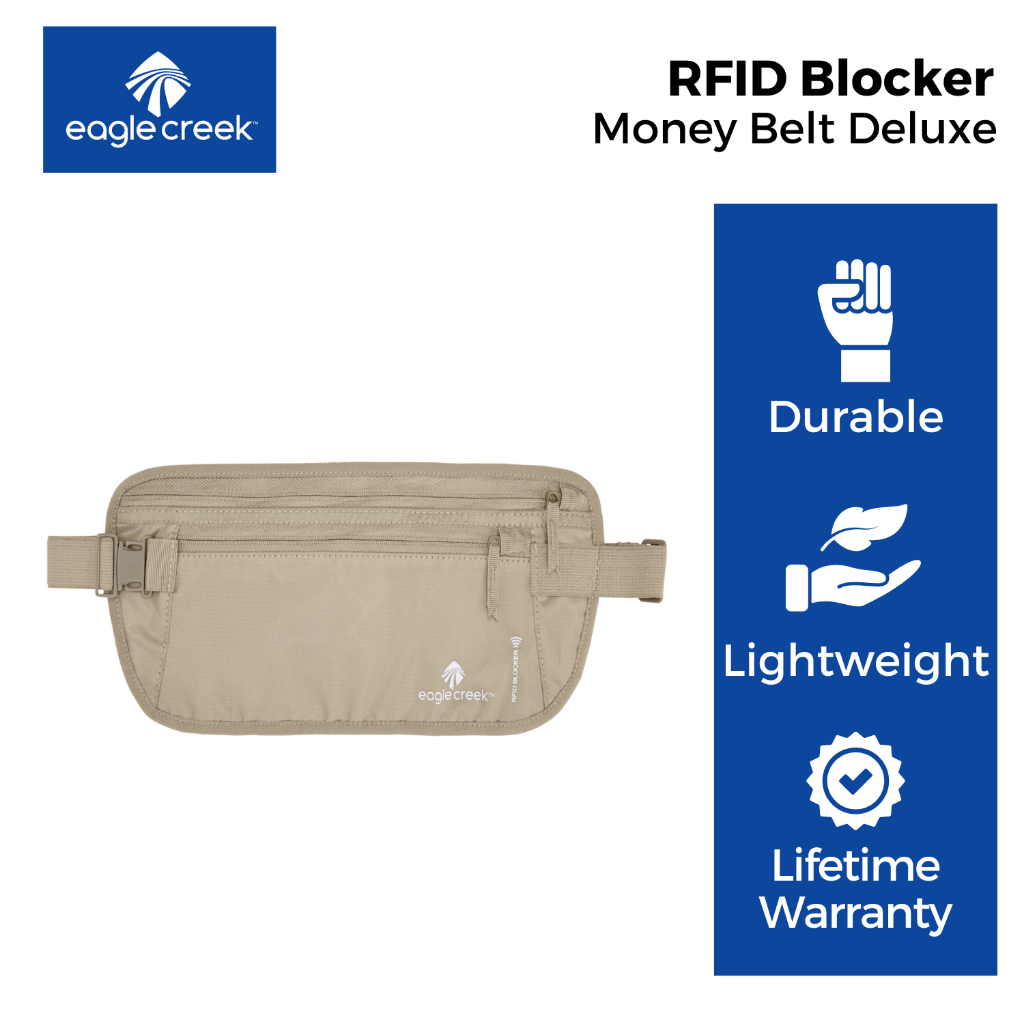 Eagle Creek Rfid Blocker Money Belt Dlx | Shopee Singapore