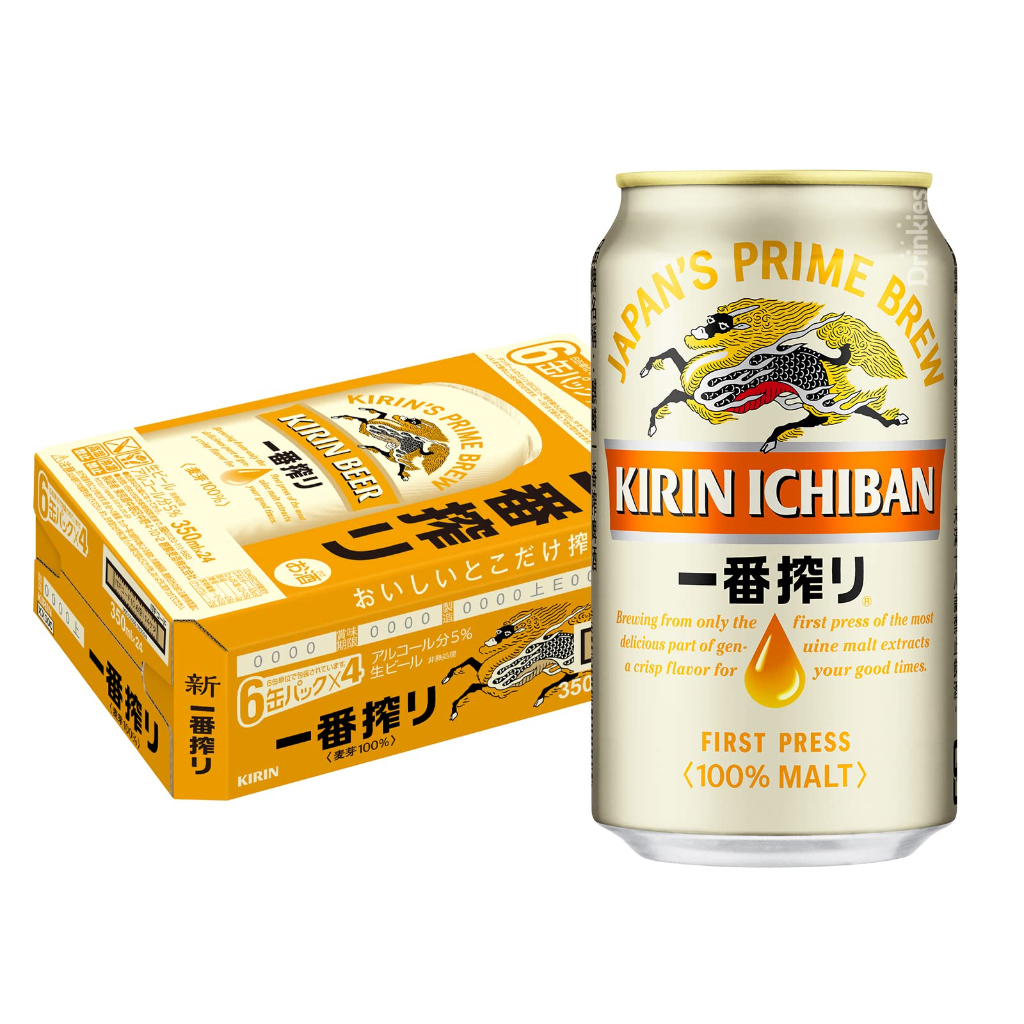 Kirin Ichiban Beer 350ml x 24 Cans (BBD: Dec 2025) | Shopee Singapore