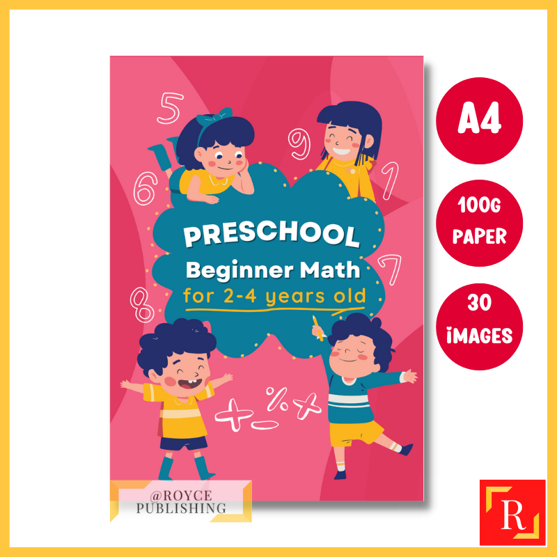 Math Activity Book For Kids, Preschoolers and Toddlers 3 - (A4 | 30 ...