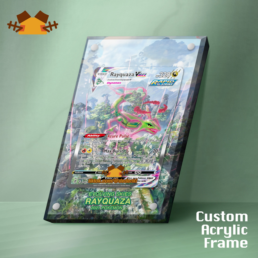 Rayquaza Vmax Custom Acrylic Frame | Shopee Singapore