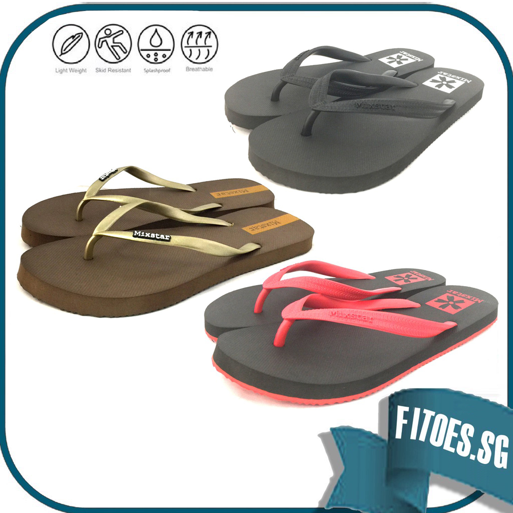 *Anti-slip* Mixstar Rubber Slippers Ladies (Plain) | Shopee Singapore