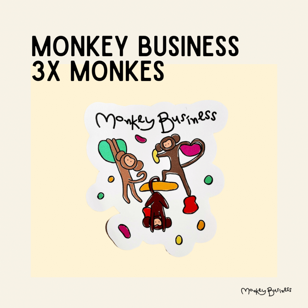 Monkey Business | Stickers (1st batch) | Shopee Singapore