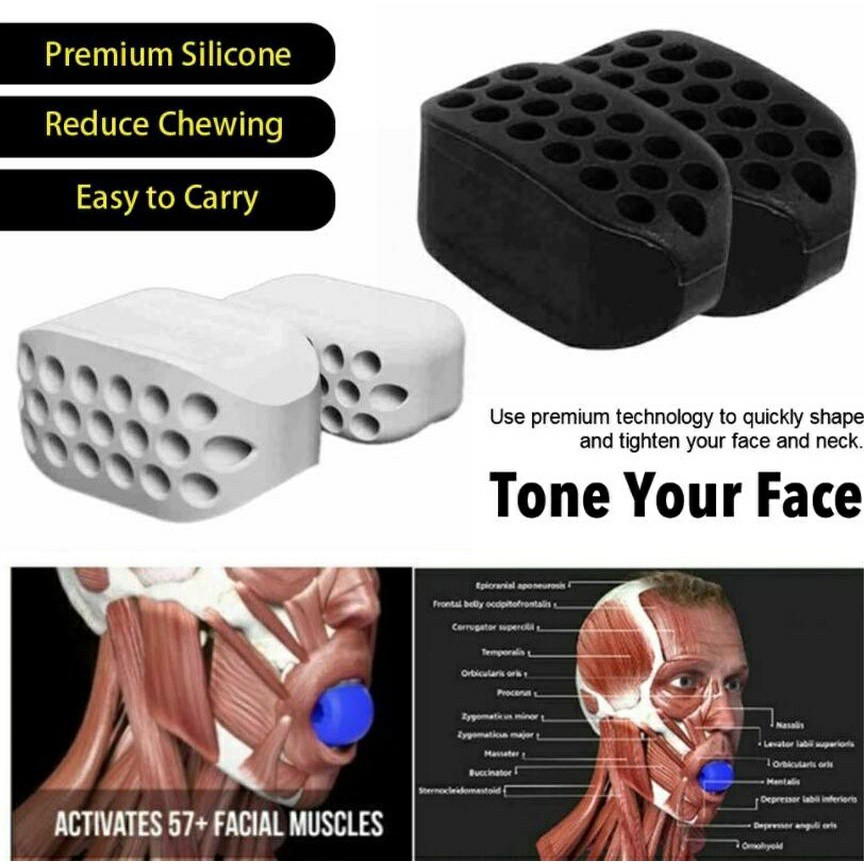 SG Face Fitness Ball Facial Toner Exerciser Anti-Wrinkle Jaw Exercise ...